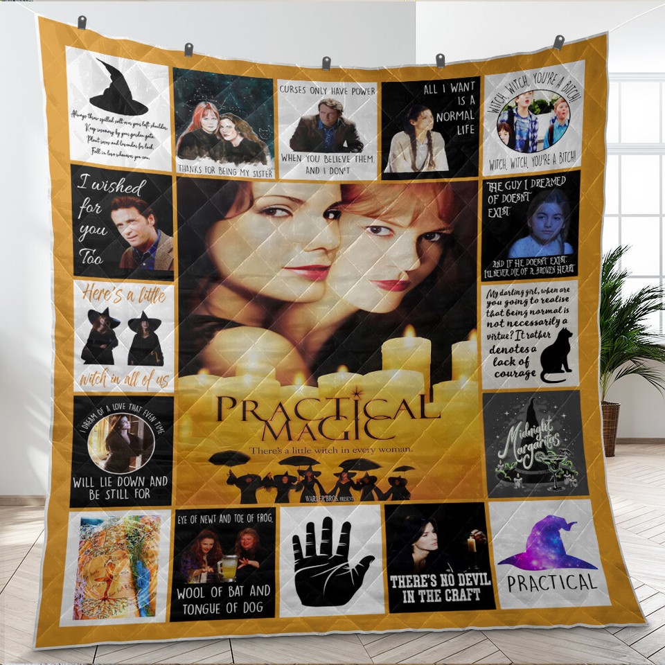 Practical Magic Quilt, Practical Magic Movies Quilt Blanket Gillian ...
