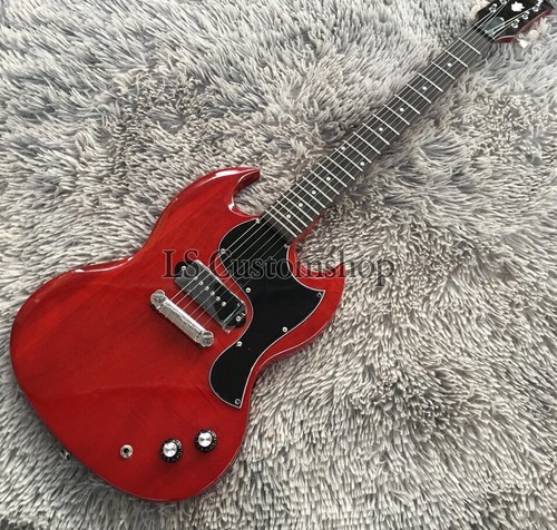 Standard SG Junior Electric Guitar Cherry Red P90 Pickup Chrome Part 6 ...