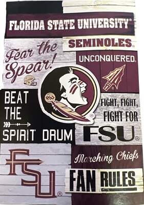 Florida State Seminoles 28 x 44 Inch Vertical Fan Rules House Flag | eBay