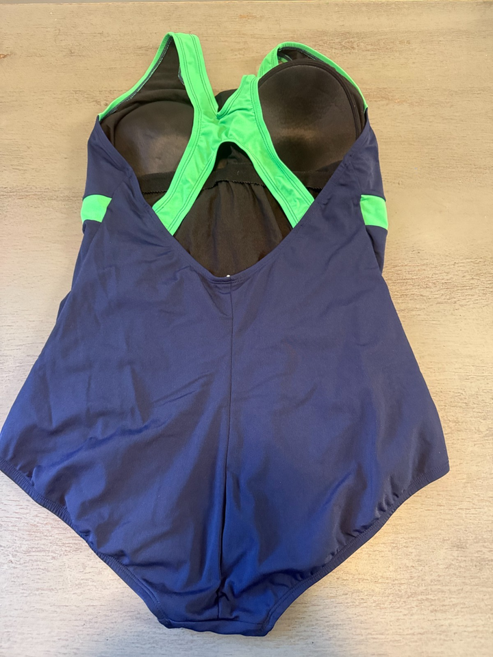 blue green DOLFIN AQUASHAPE one piece swimsuit size 42 / 16 | eBay