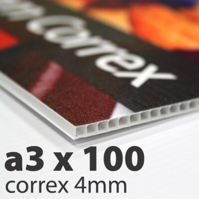 A3 4mm Correx x 100 Sign Boards | Printed UV Full Colour | Free ...