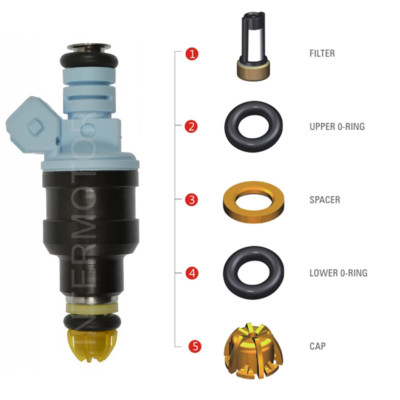 12 Set Fuel injector Repair Seal Kit For BMW 750IL 850I/CI/CSI ...