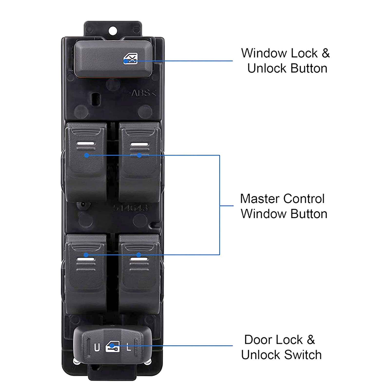 Master Window Control Switch Driver for 2008 2009 2010 Hummer H3 H3T ...