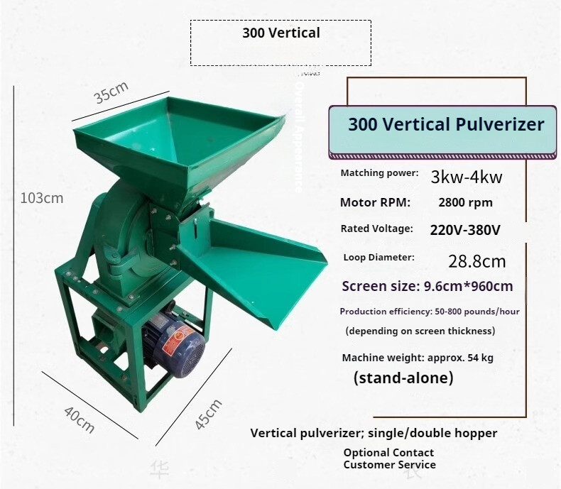Feed Mill Self-priming Farming Corn Soybean Rice Grain Milling Machine ...