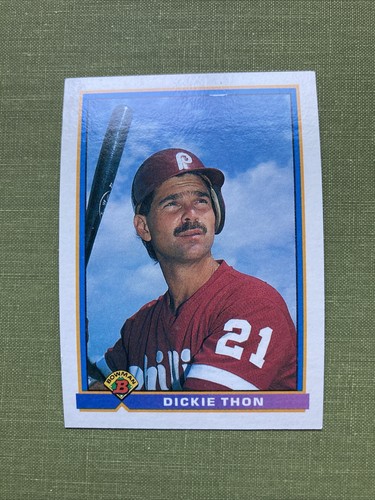 AS IS Bowman Dickie Thon #499 Baseball Card, READ DESCRIPTION | eBay