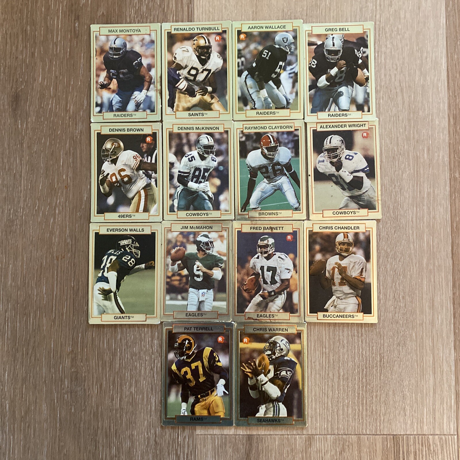 1990 NFL HI-PRO Mktg Gold Series Football Cards Lot (14) | eBay