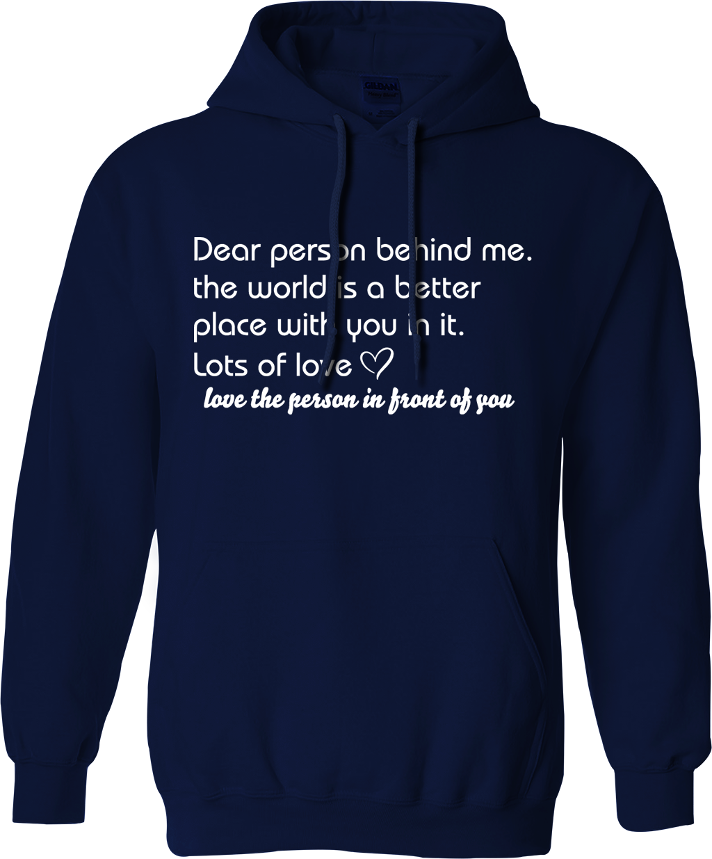 Dear Person Behind Me Hoodie Couple Family Love Romantic Possessive ...