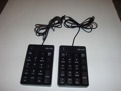 Lot of 2 USB Numeric Keypad, Jelly Comb SK-051 Portable Slim Mini ...