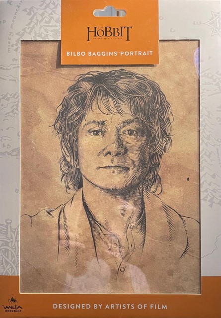 Bilbo Baggins Sketch Portrait Weta Lord of The Rings Hobbit for sale ...