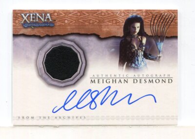 Xena Beauty and Brawn Meighan Desmond Autograph Costume Card AC3 | eBay