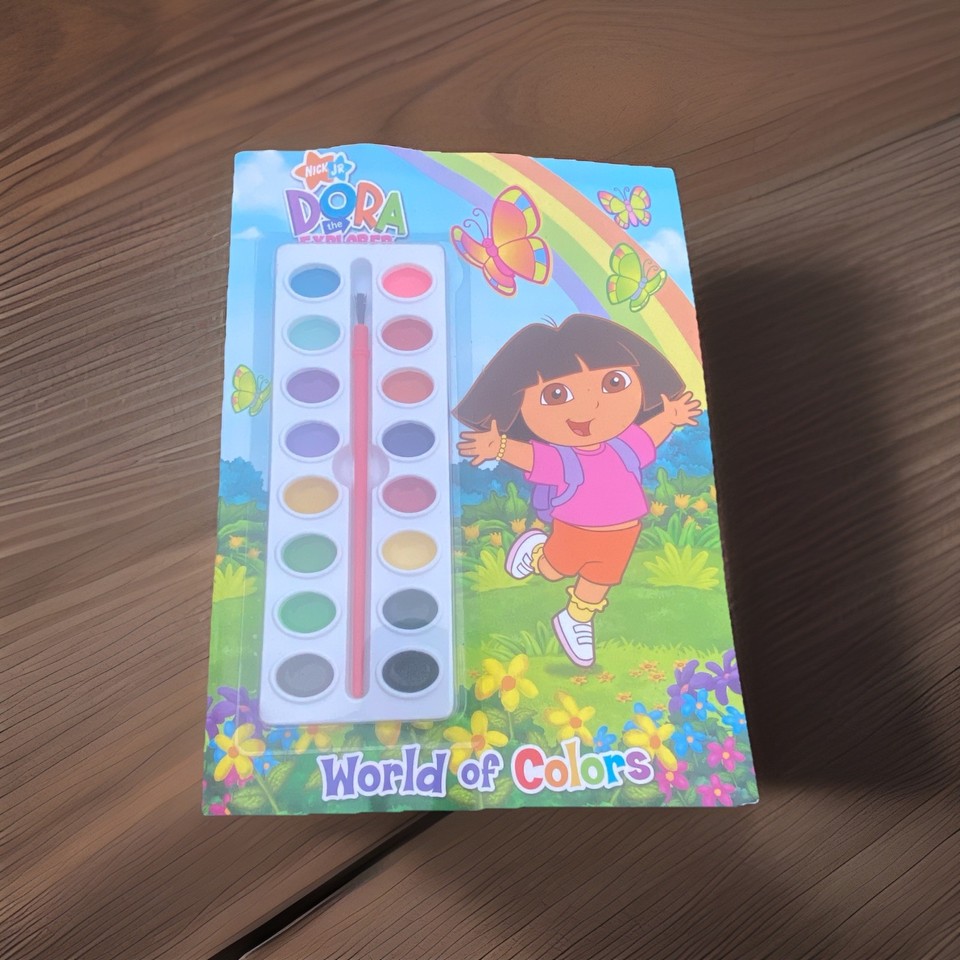 Dora The Explorer 3-Book Set Big Golden Book Paint Box Book Color Plus ...
