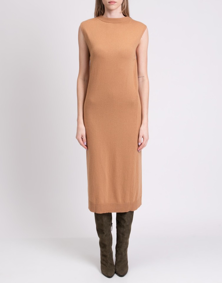 ICONA By KAOS Thin Knit Midi Dress Size M Cashmere Angora & Wool Blend ...