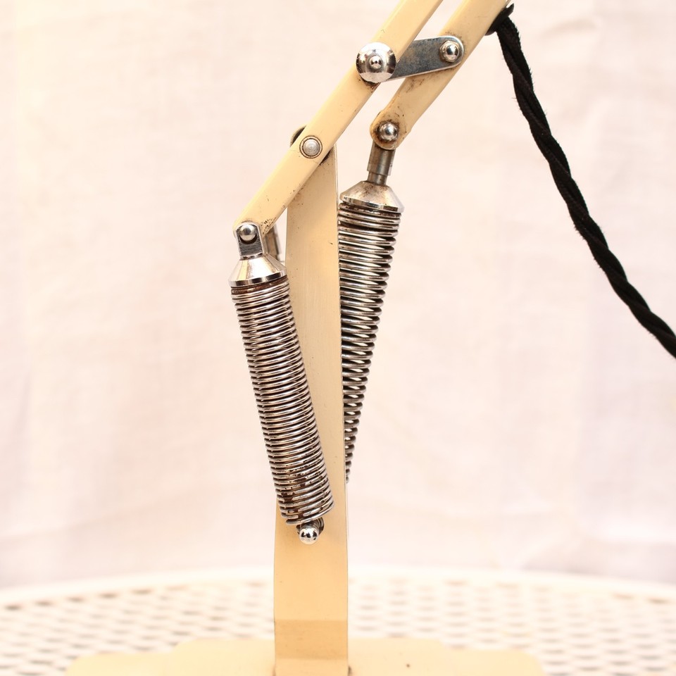 Anglepoise Table Lamp Herbert Terry Model 1227 Buttermilk Yellow Finish ...