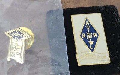 ARRL American Radio Relay League Pin Lot Diamond Club 50 Years Amateur ...