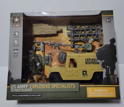 U.S. Army Officially Licensed Military Toy 15pc Explosive Disposal Unit ...