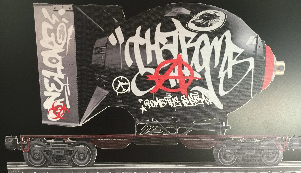 Graffiti Bombing Train