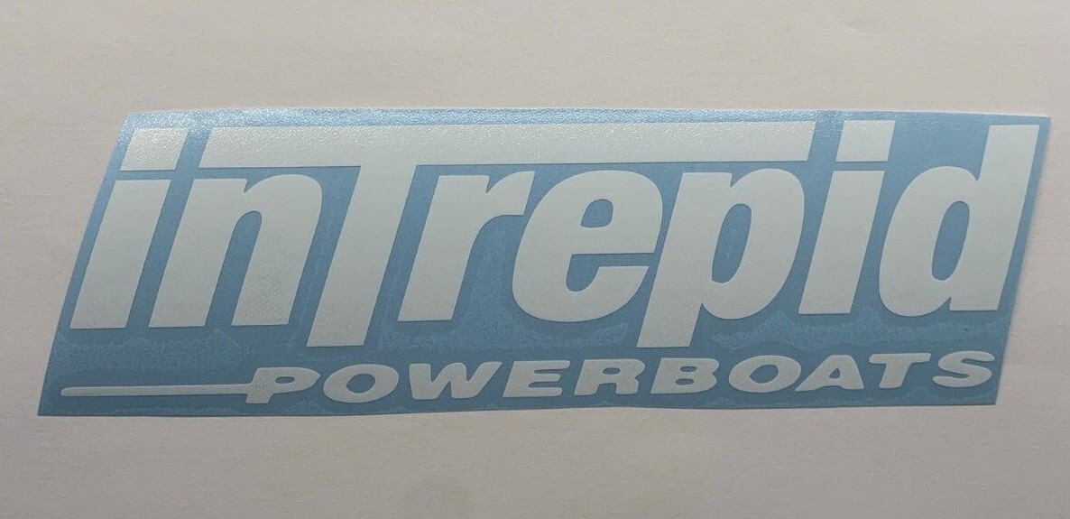 Intrepid Powerboats Logo Die Cut Vinyl Decal High Quality Outdoor ...