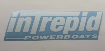 Intrepid Powerboats Logo Die Cut Vinyl Decal High Quality Outdoor ...