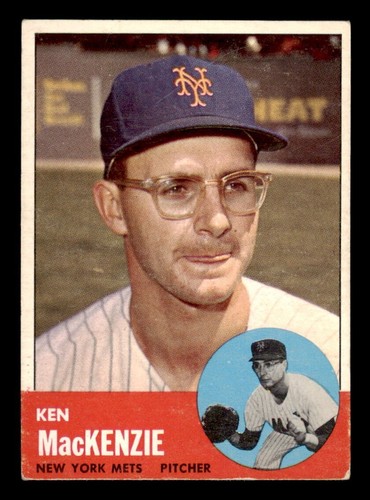 1963 Topps Baseball #393 Ken MacKenzie EX *e2 | eBay