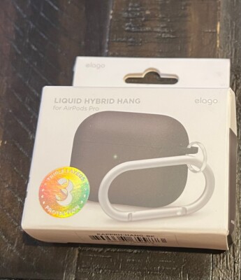 AirPods Pro 1ST GEN Case - elago LIQUID HYBRID HANG Case BLACK | eBay
