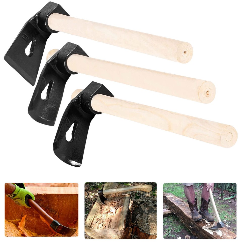 Straight&Big Curve Adze, Small Curve Adze for Woodworking Tool Log ...