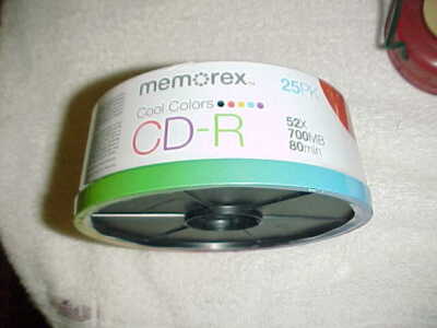 MEMOREX CD-R 25 PK - MEMOREX COOL COLORS | eBay