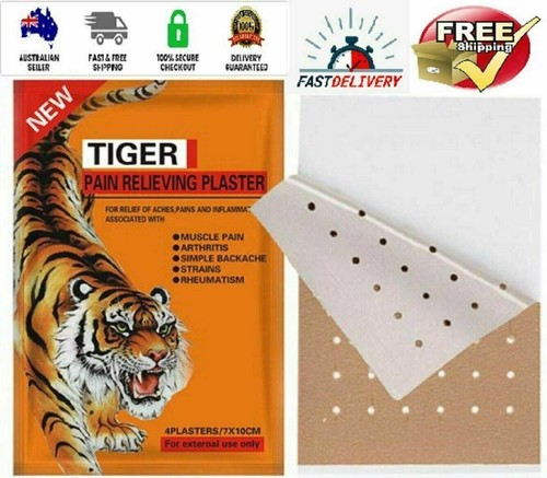 Tiger Pain Relief Plaster Patches 20 Pack - 80 patches 7 x 10cm AUS ...