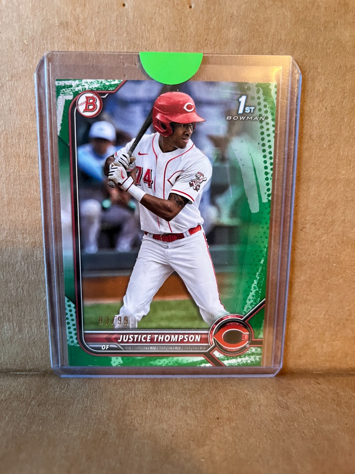 Justice Thompson 2022 Bowman 1st Paper Green /99 BP-59 | eBay