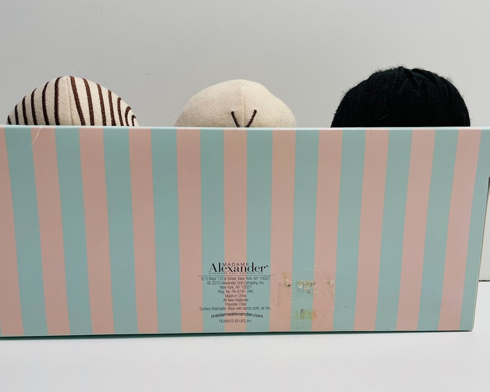 MADAME ALEXANDER THE PEANUTS GANG SET OF 3 CHARLIE BROWN LUCY LINUS ...