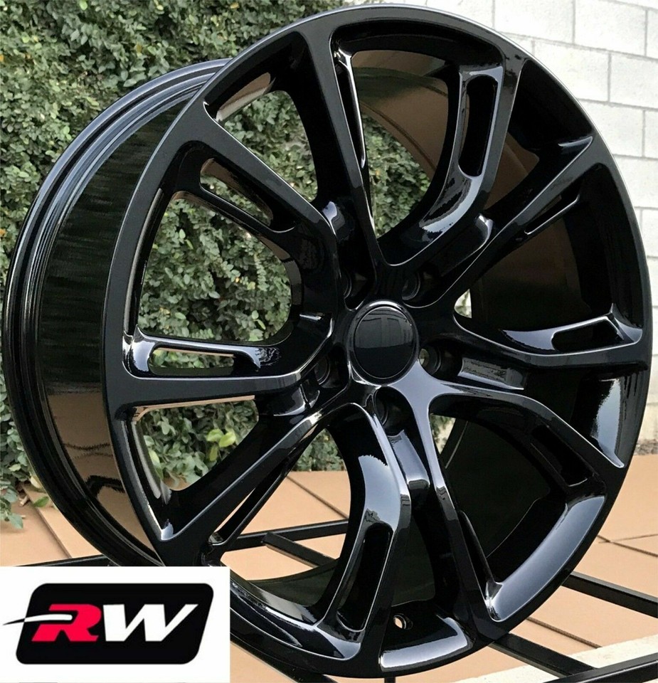 for Jeep Grand Cherokee SRT aftermarket Wheels 22" inch Gloss Black ...