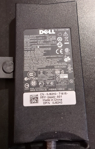 Genuine Dell 90W LA90PE1-01 AC Adapter 19.5V 4.62A Laptop Power Supply ...
