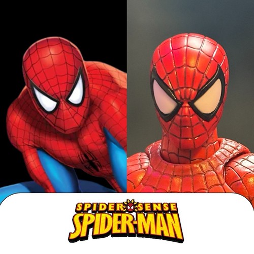 HEAD ONLY Scott Johnson Spider-Man Art (2005) 1:12 Scale Mafex Custom ...