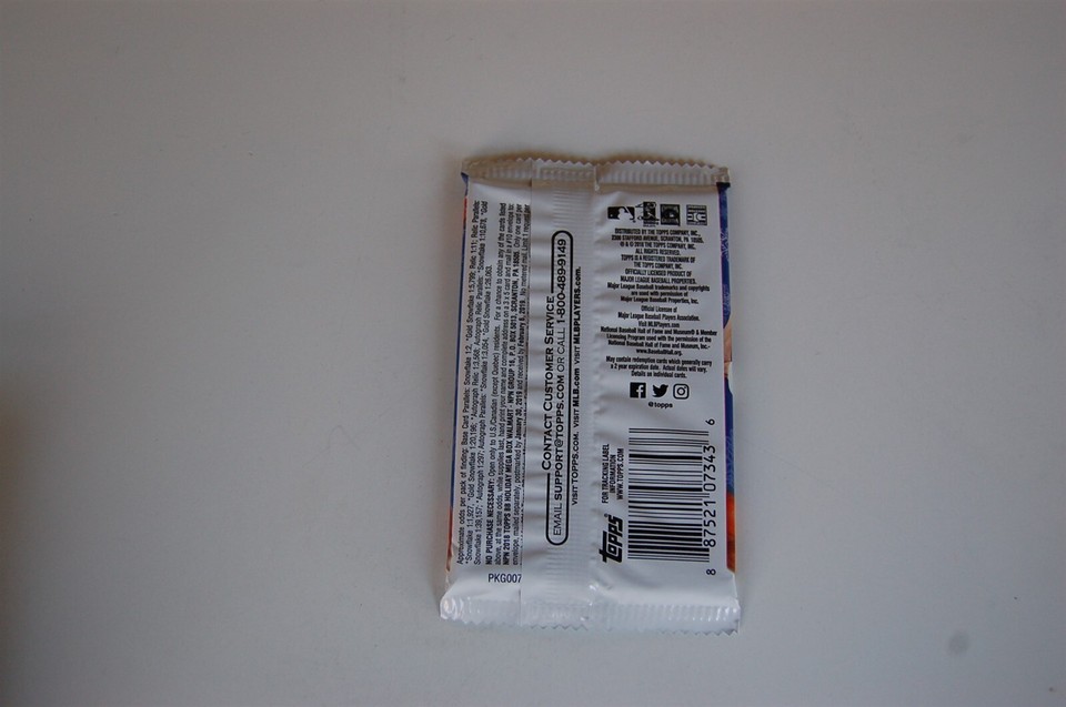 2018 Topps Holiday Baseball Unopened Sealed Pack - Ohtani, Acuna etc | eBay