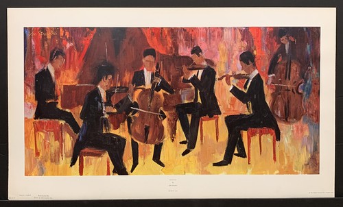Vintage 1963 John Strevens Print “Musicale” Orchestra Musical | eBay