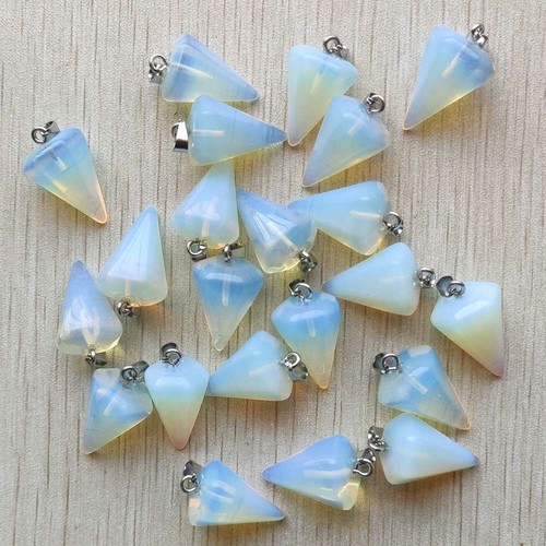 Wholesale 50pcs Fashion Opal Stone Hexagonal Pyramis Pendant | eBay