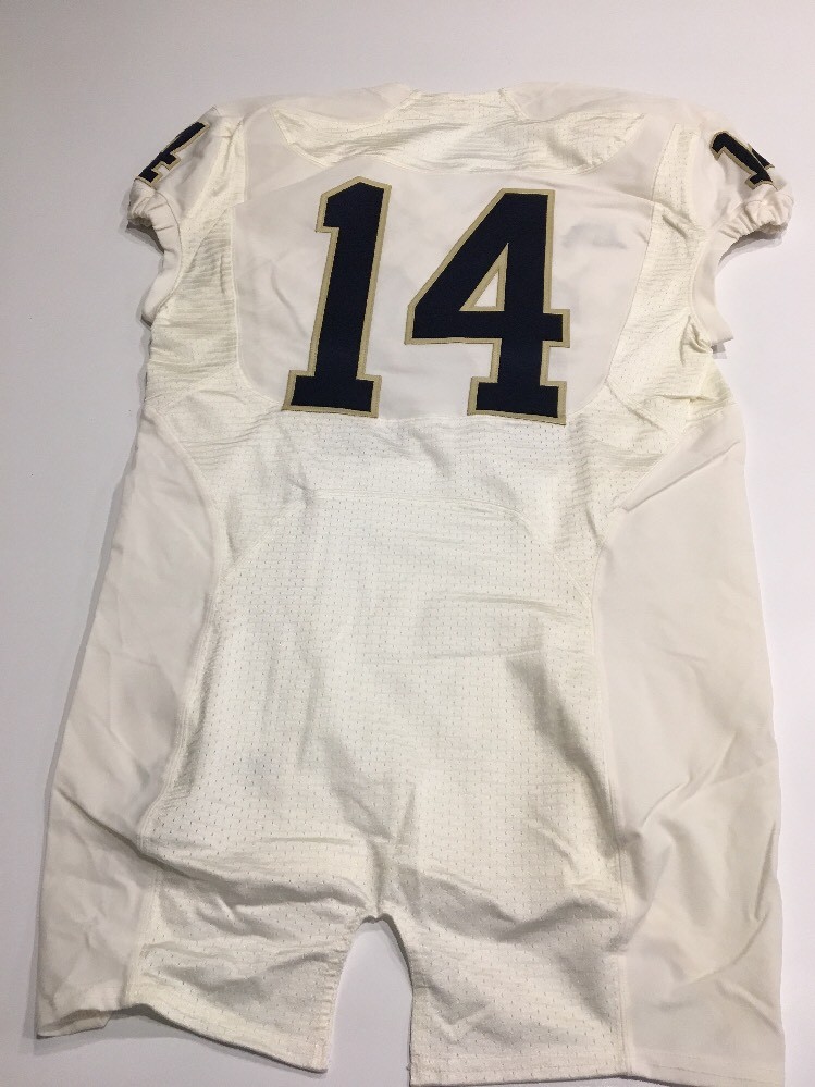 Game Worn Used Pittsburgh Panthers Pitt Football Jersey Nike Size 42 ...