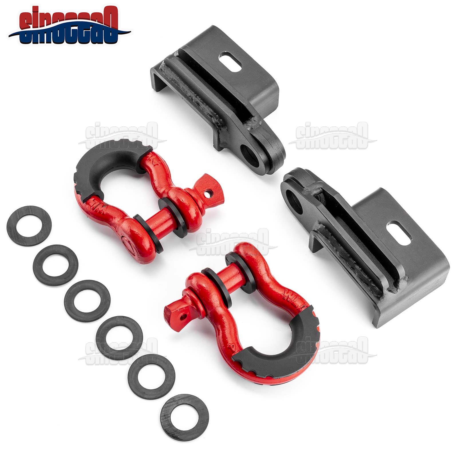 For 2009-2020 2021 2022 Toyota Tacoma Front Tow Hook Bracket + D-Ring ...