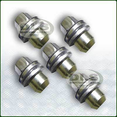 27mm Stainless Steel Wheel Nut set of 5 Land Rover Disco 2 RR.P38 ...
