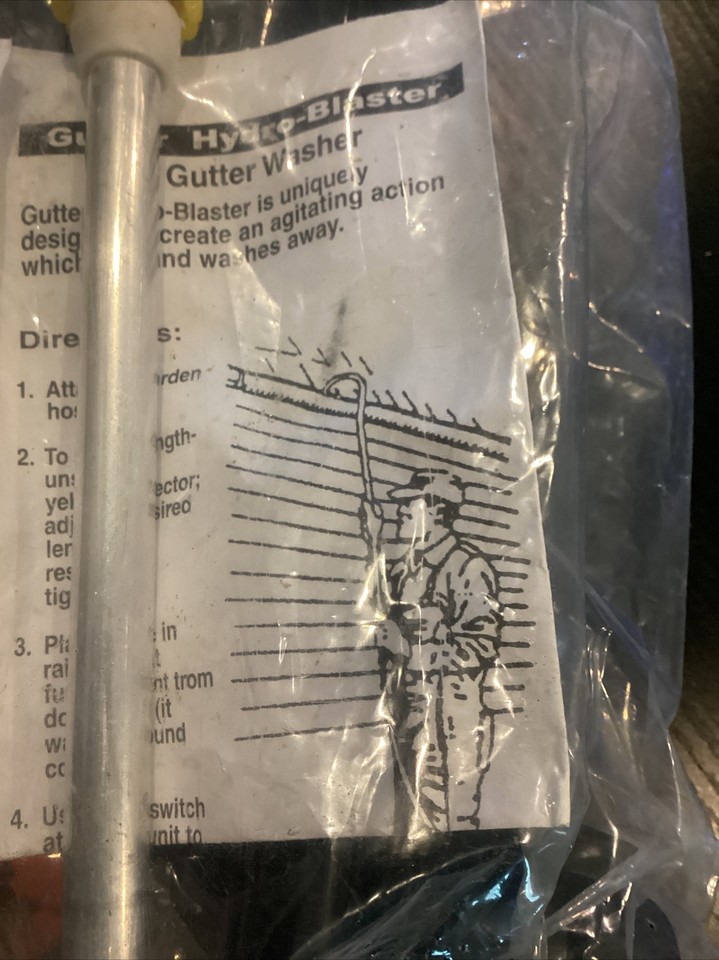 Gutter Flusher By Jobar’s Intl -Rain Gutter Washer Hydro-Blaster Item ...