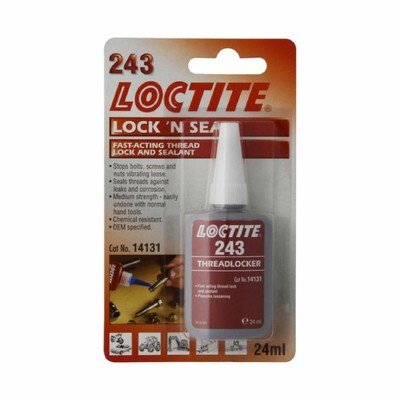 1x 24ml Loctite 243 Lock Thread Lock Adhesive Bolt Screw & Nut Sealant ...