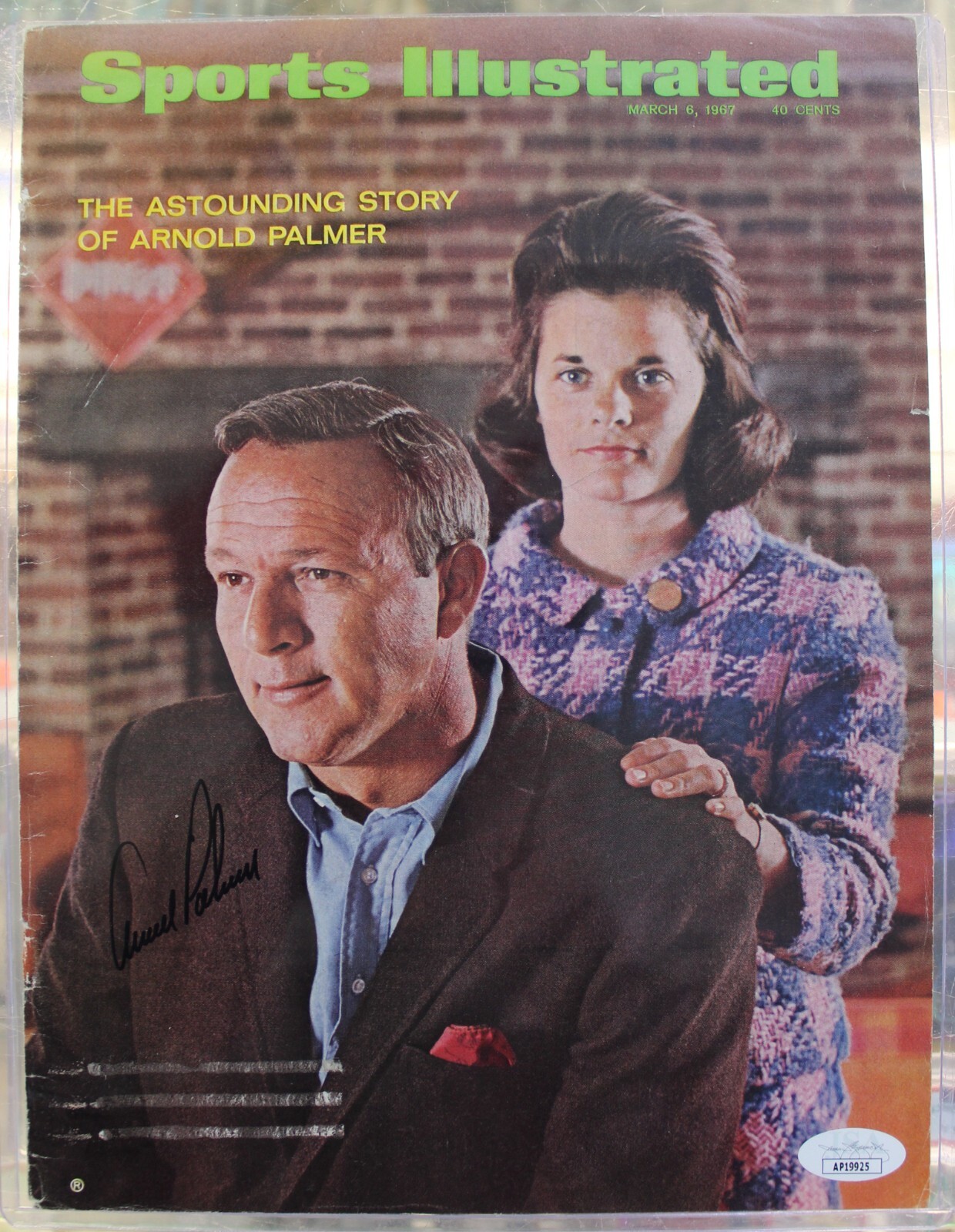 RARE ARNOLD PALMER SIGNED 3/6/1965 SPORTS ILLUSTRATED COVER AUTOGRAPH ...