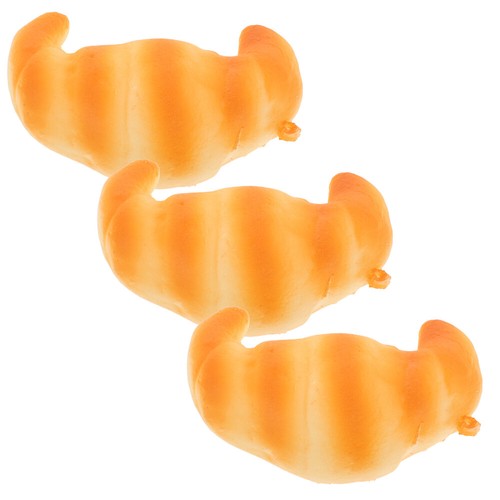 3pcs Fake Bread Prop Bread Model Cake Shop Bread Props Simulation Bread ...