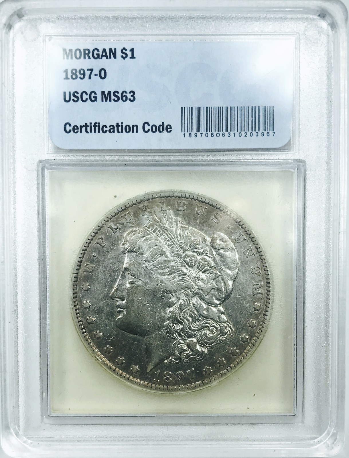 1897 O MORGAN DOLLAR! VINTAGE HOLDER! GREAT FIND! FABULOUS! FANTASTIC ...