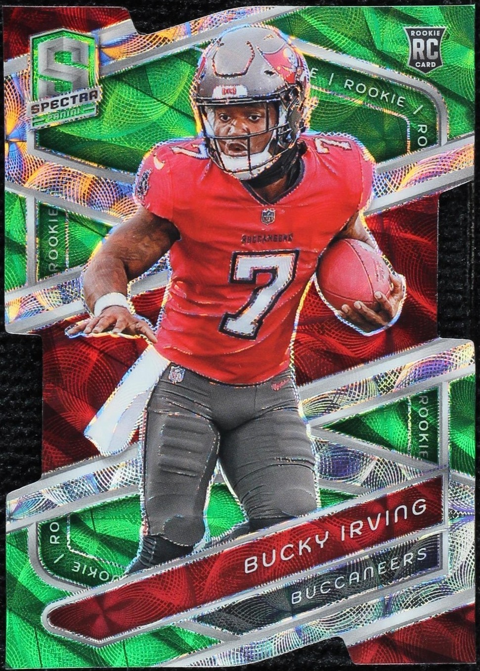 2024 Panini Spectra - Rookies Bucky Irving #145 Neon Green Prizm Die ...