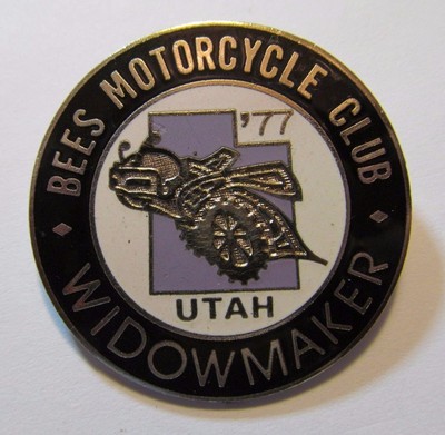 1977 BEES MOTORCYCLE CLUB Utah Pin WIDOWMAKER | eBay