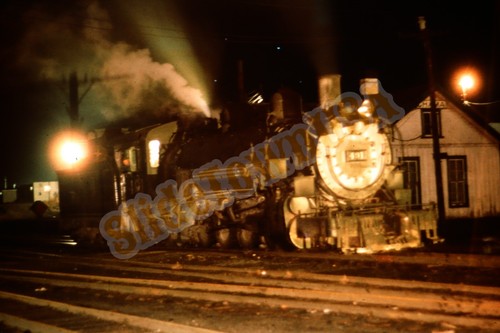 Vtg 1981 Train Slide 491 Rio Grande Steam Engine Night Shot X4K070 | eBay