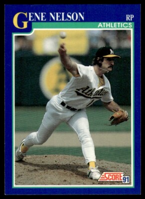 1991 Score #478 Gene Nelson Oakland Athletics | eBay