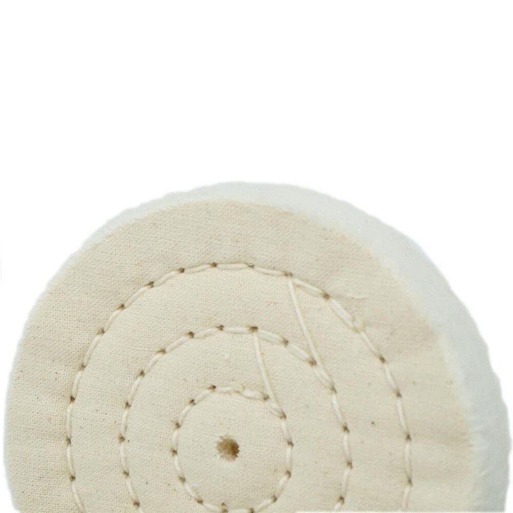 4" Cloth Buffing Wheel Polishing Buffer Mop Pad 1/4" Hex Shank For ...