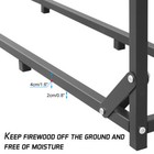 Extra Large Outdoor Wooden Log Store Metal Garden Shed Firewood ...