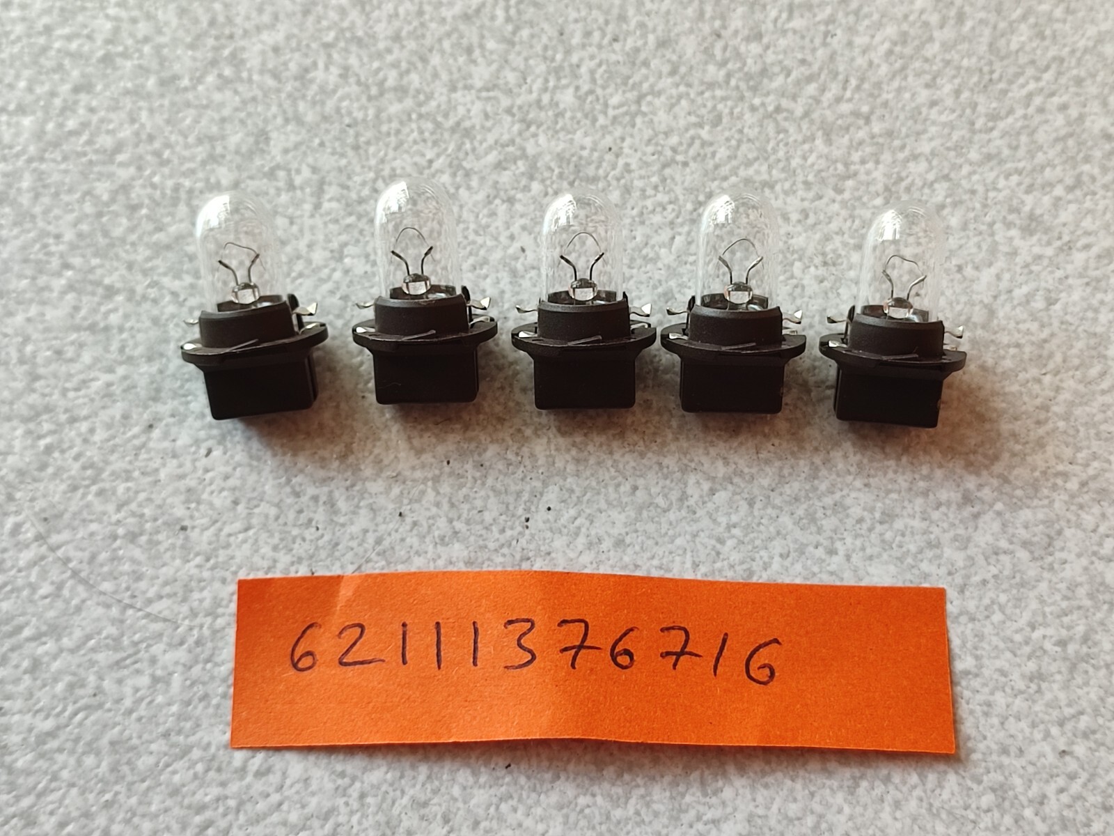 BMW E10-E30-E28-E3-E23 instrument bulb sockets+lights 5 NEW GENUINE ...